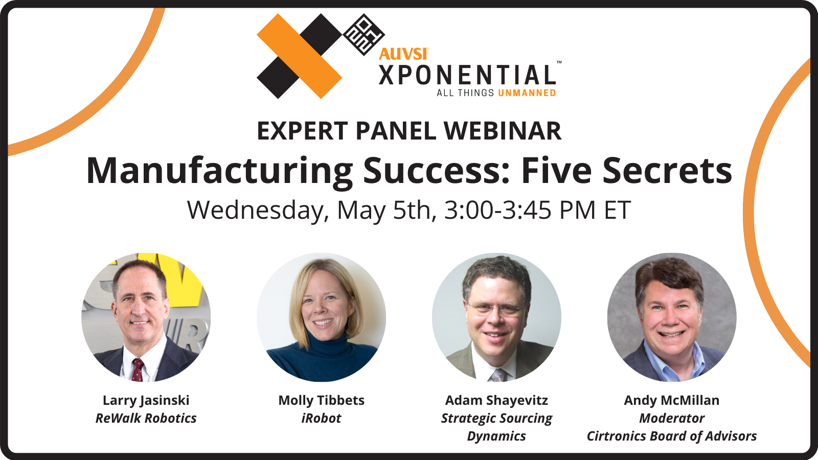 Expert Panel Webinar at AUVSI XPONENTIAL - Cirtronics
